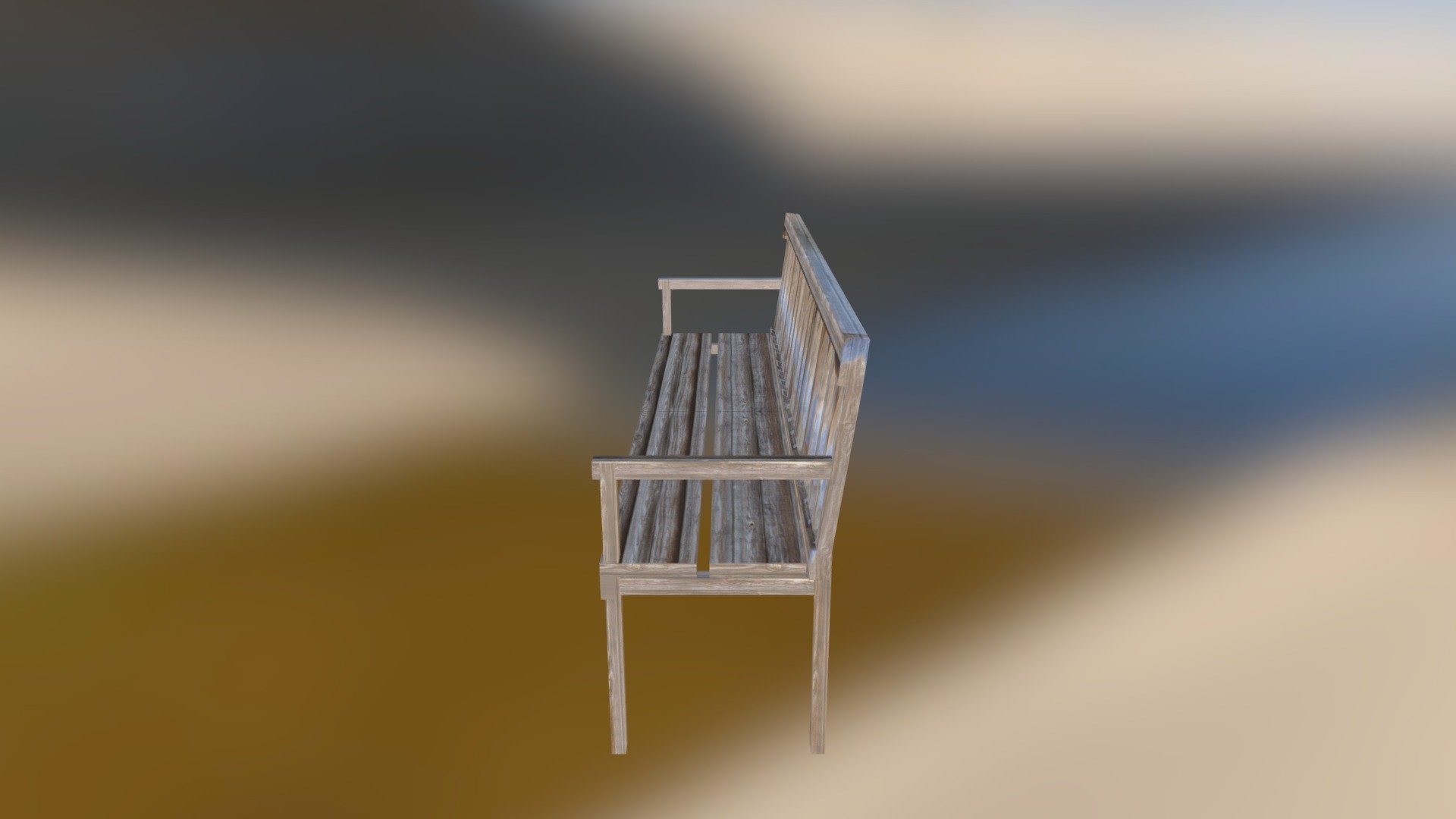 Bench - 3D model by Creative Market (@creativemarket) [7bdeea7] - Sketchfab
