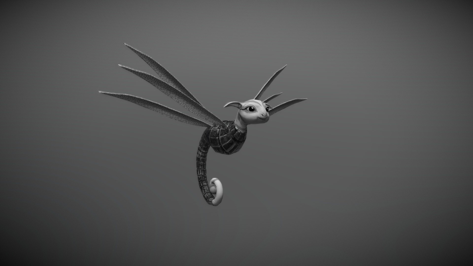 Chibi Water Dragonfly - 3D model by thedivinealchemist [7be12c0 ...