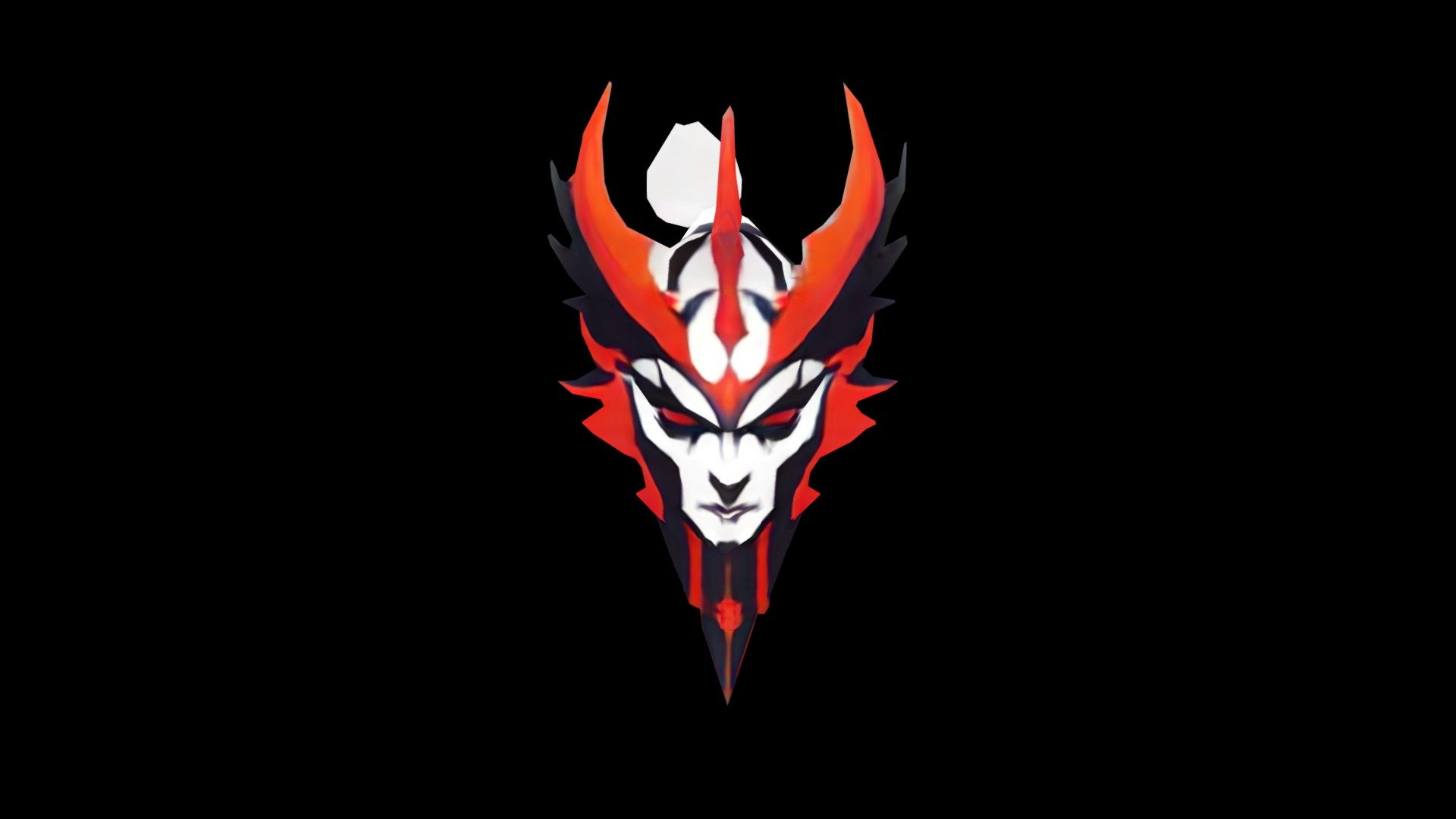 Face design with red helmet and spikes - Download Free 3D model by ...