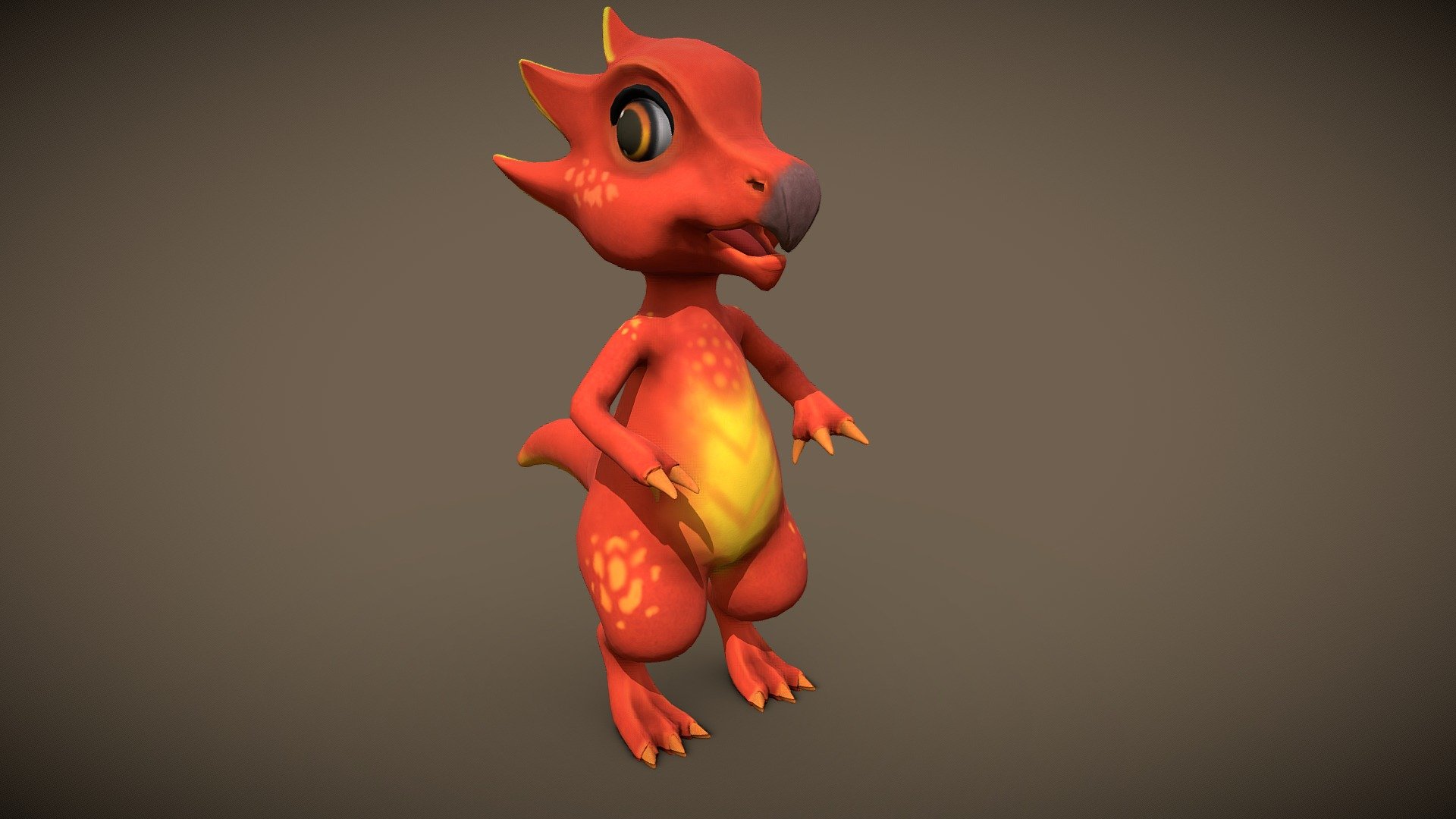 cartoon red dragon - Buy Royalty Free 3D model by 3DAnvil [7be1b46 ...