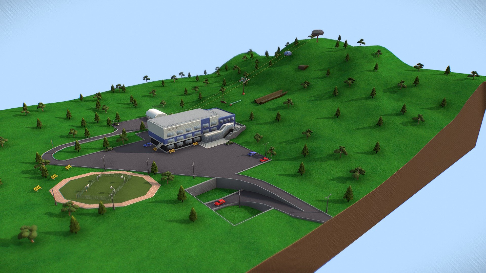 Park Mountain - 3D model by Mau3DProjects [7be2df3] - Sketchfab