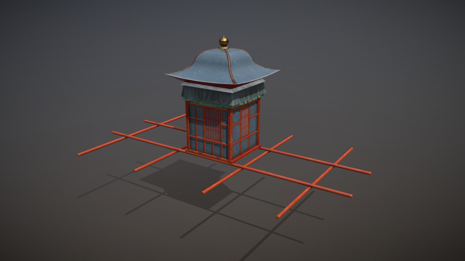 Korean Palanquin - Yongjeong (Joseon Tongsinsa) - Buy Royalty Free 3D ...