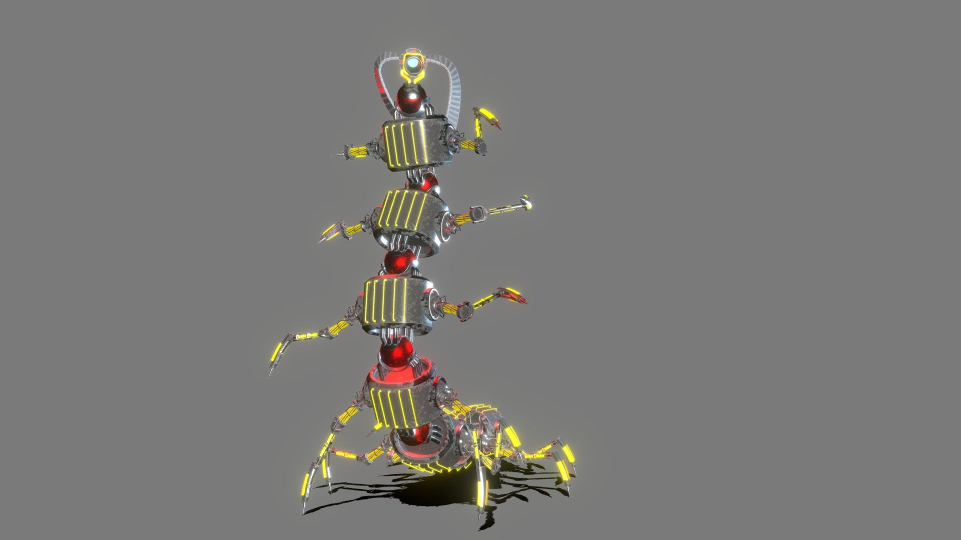 Centipede meca - 3D model by SanglierCorse [7be4a7d] - Sketchfab
