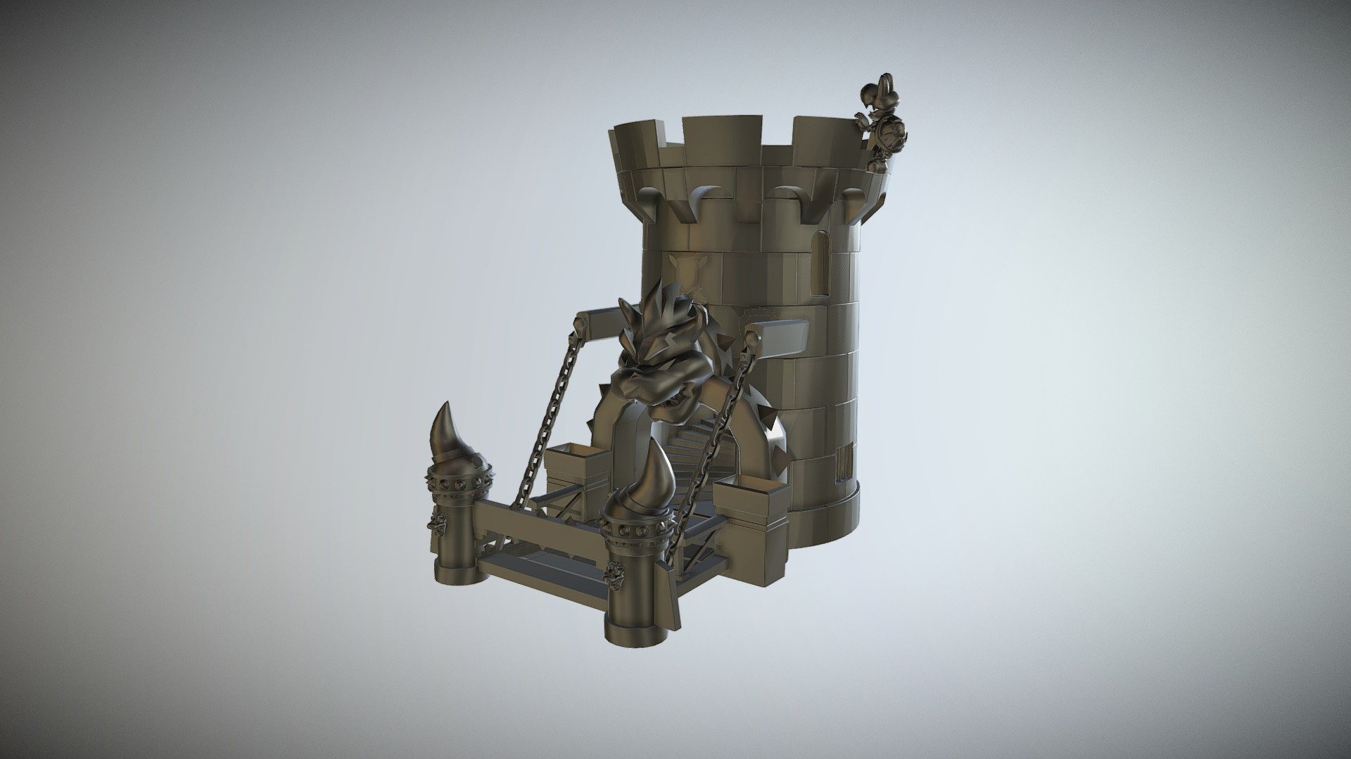 Bowser's Castle Dice Tower - Download Free 3D model by Toxicsquall ...