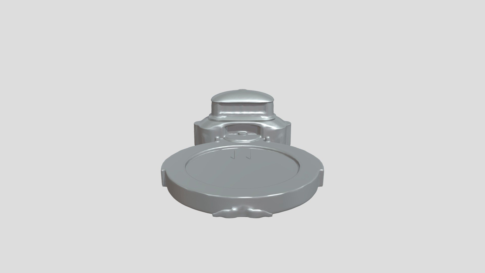 circular swimming pool with house - 3D model by teki2222 [7be823d ...