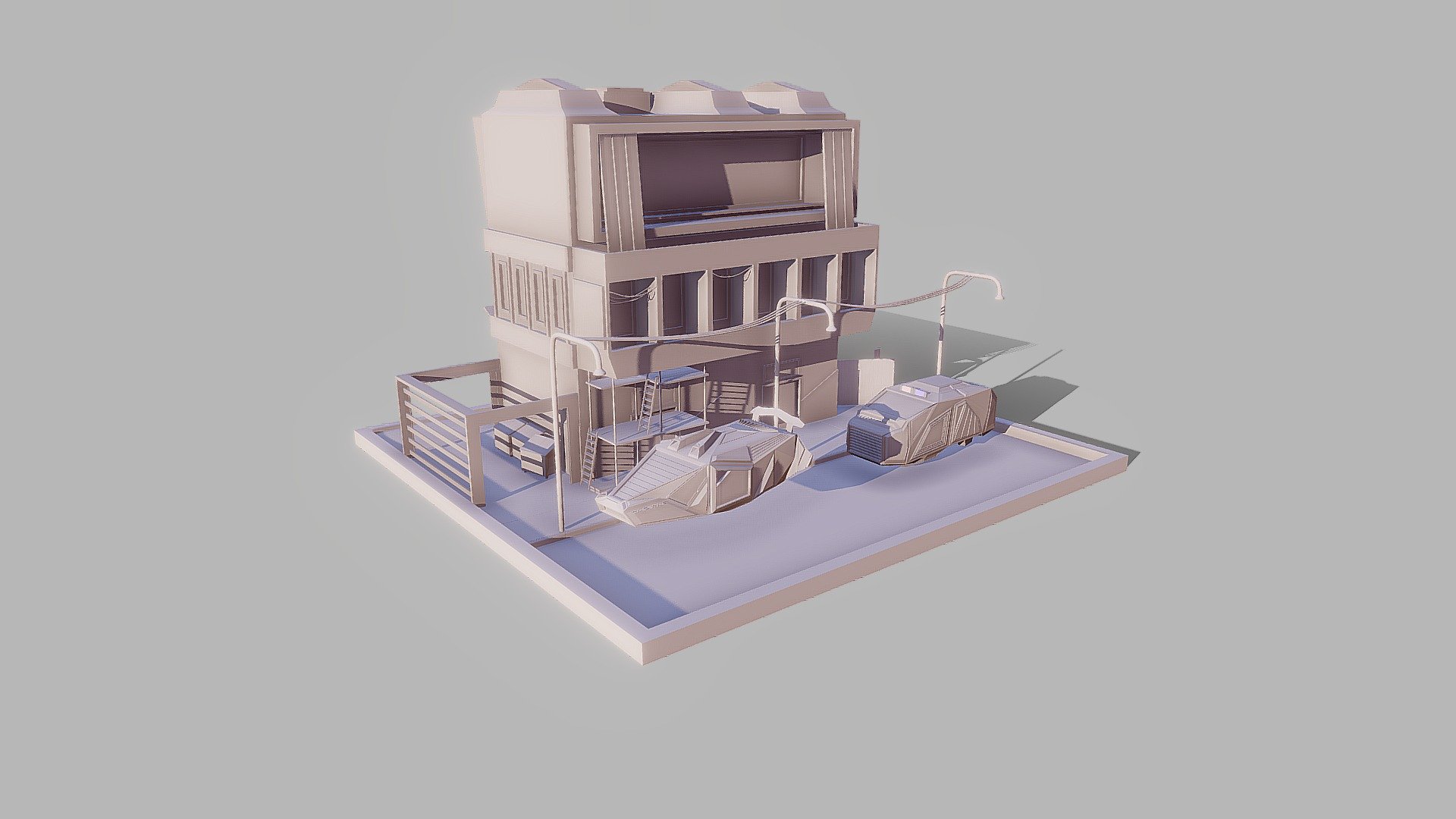 Neo-Futurism Scene - Download Free 3D model by danrotemp [7beaa8b ...