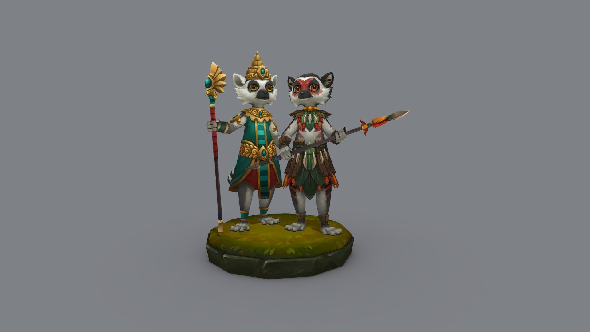 Lemurs_Model - 3D model by ryan.a.avis [7bead88] - Sketchfab