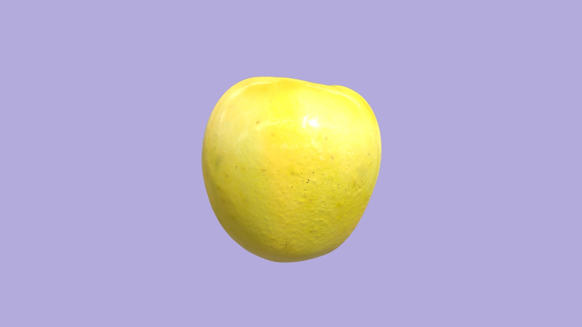 Yellow Apple - 3D model by DANRELSCAN [7beb995] - Sketchfab