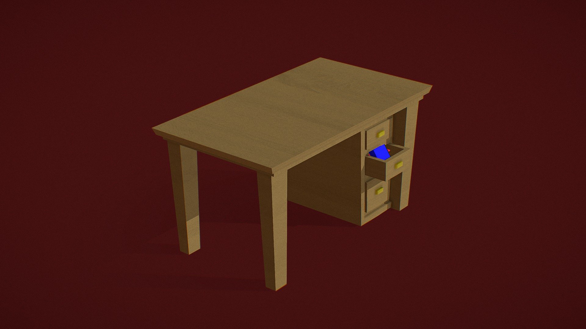 Desk / Table Low Poly - Download Free 3D model by lucasalic00 [7bec46e ...