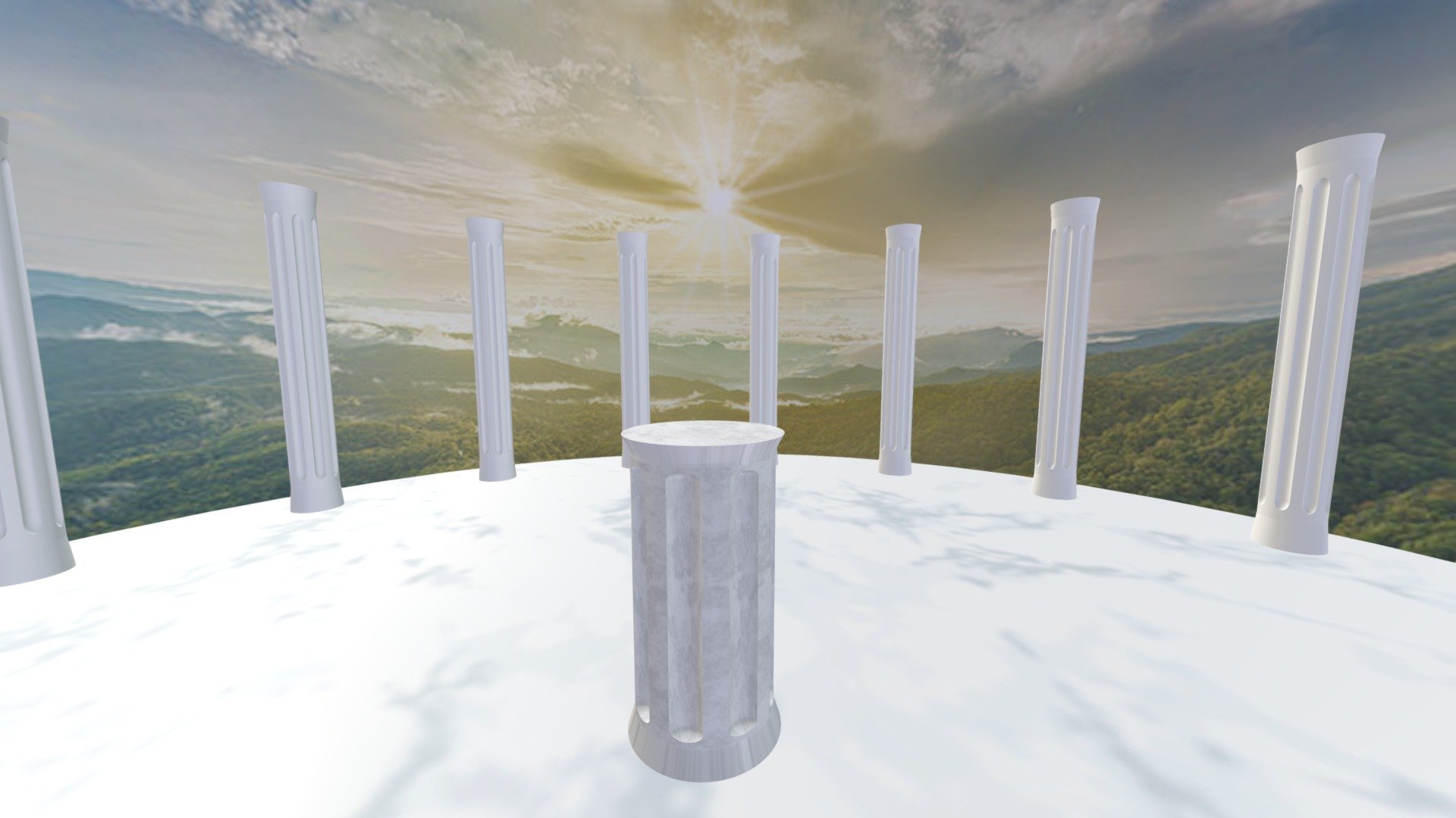 Pillars Sphere C4 - Download Free 3D model by 3DDave247 [7bed412 ...