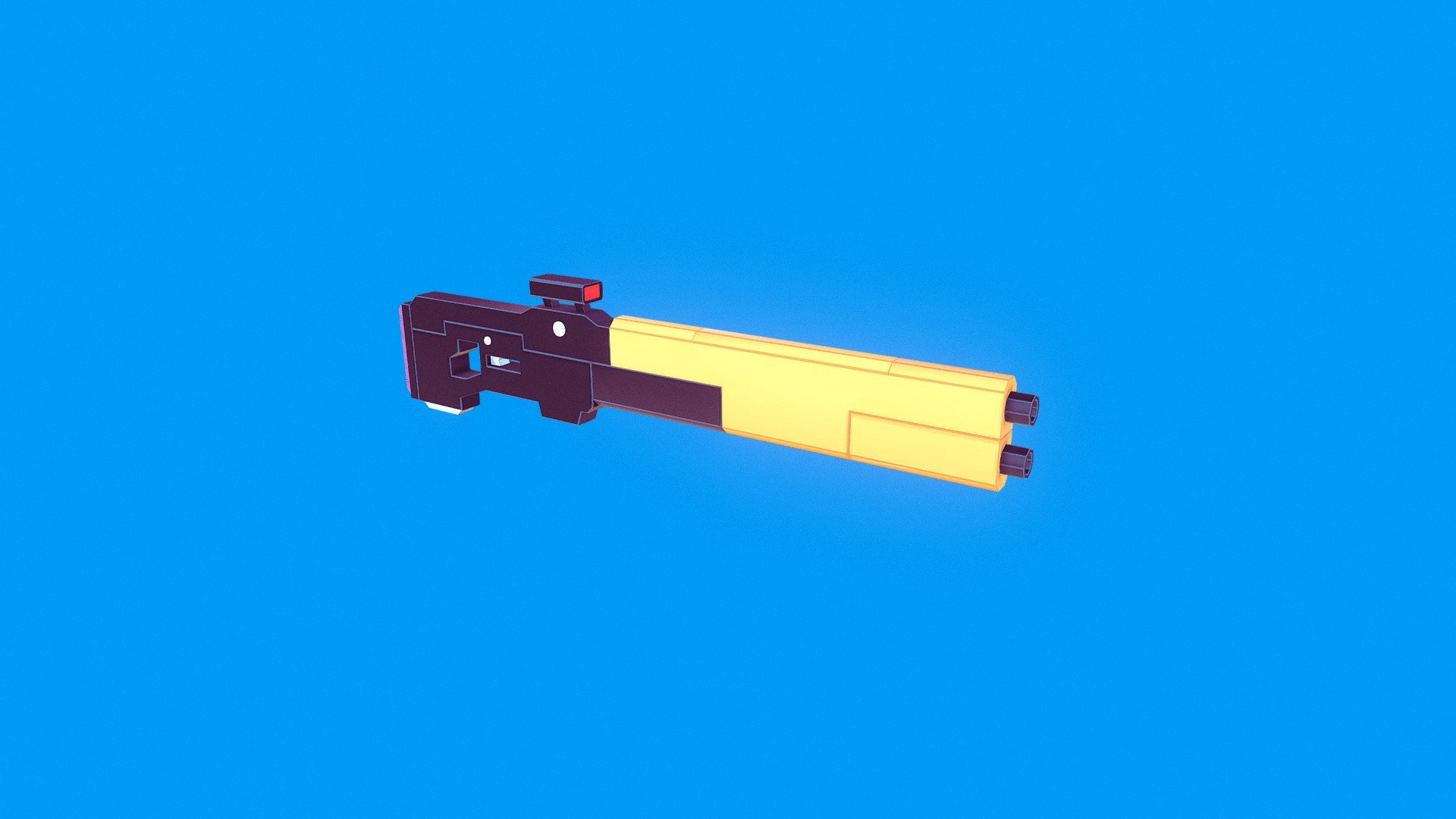 Low Poly Gun - 3D model by İlhan Fehimovski (@ilhanfehimovski) [7befa40 ...