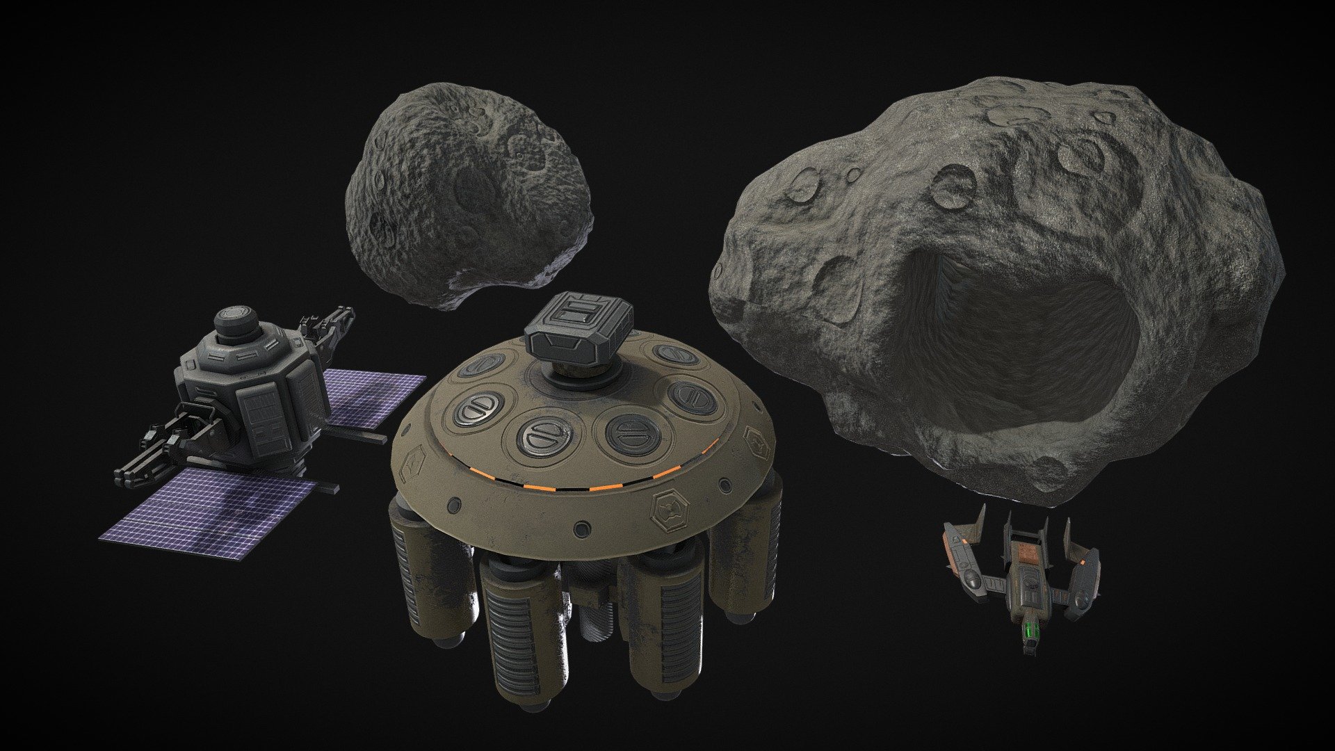 Sci-fi Space Assets Bundle - Buy Royalty Free 3D model by Outworld Studios (@outworldstudios ...
