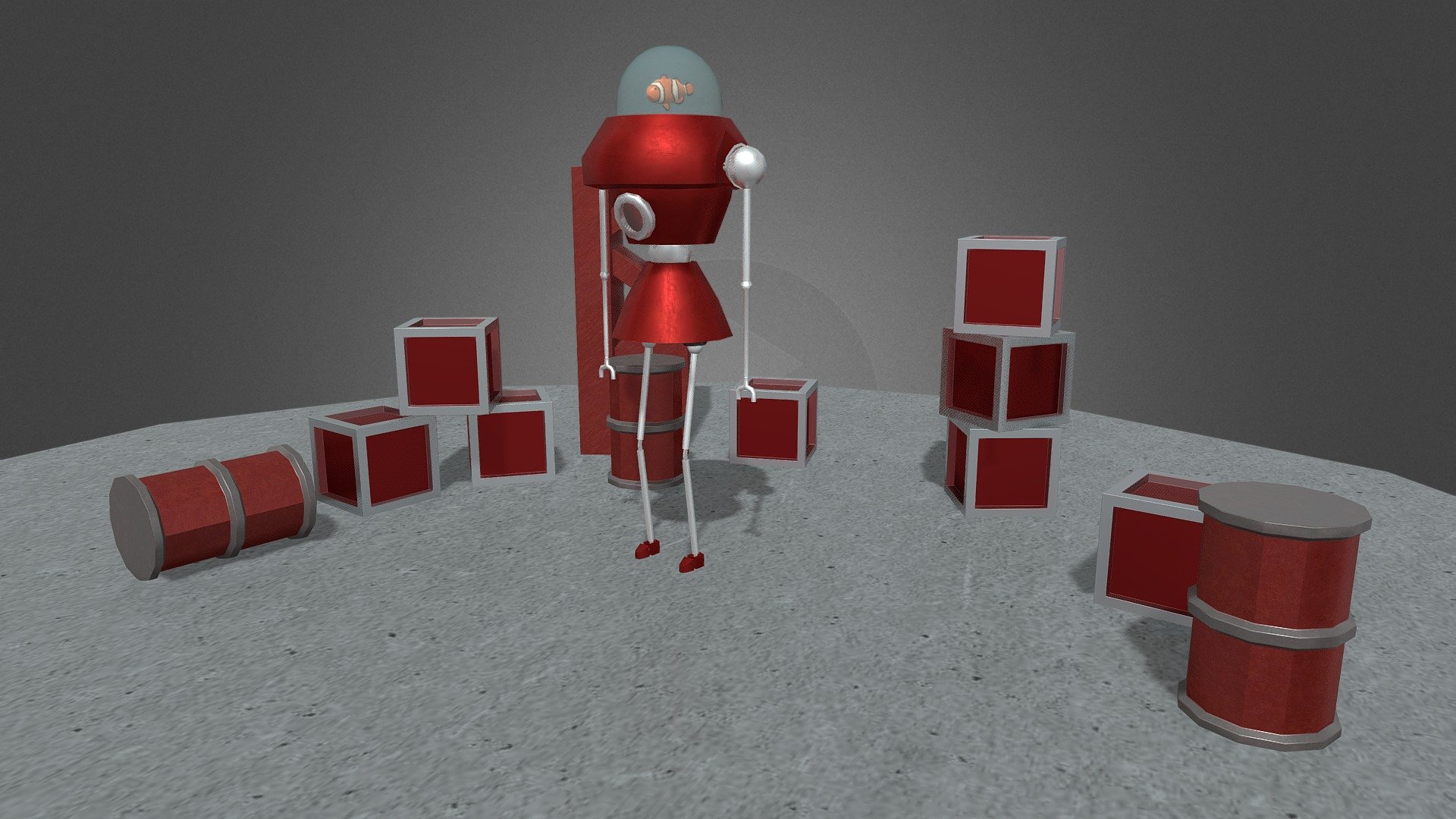 Robot Karakter - Download Free 3D model by Pieter (@cartonpieter ...