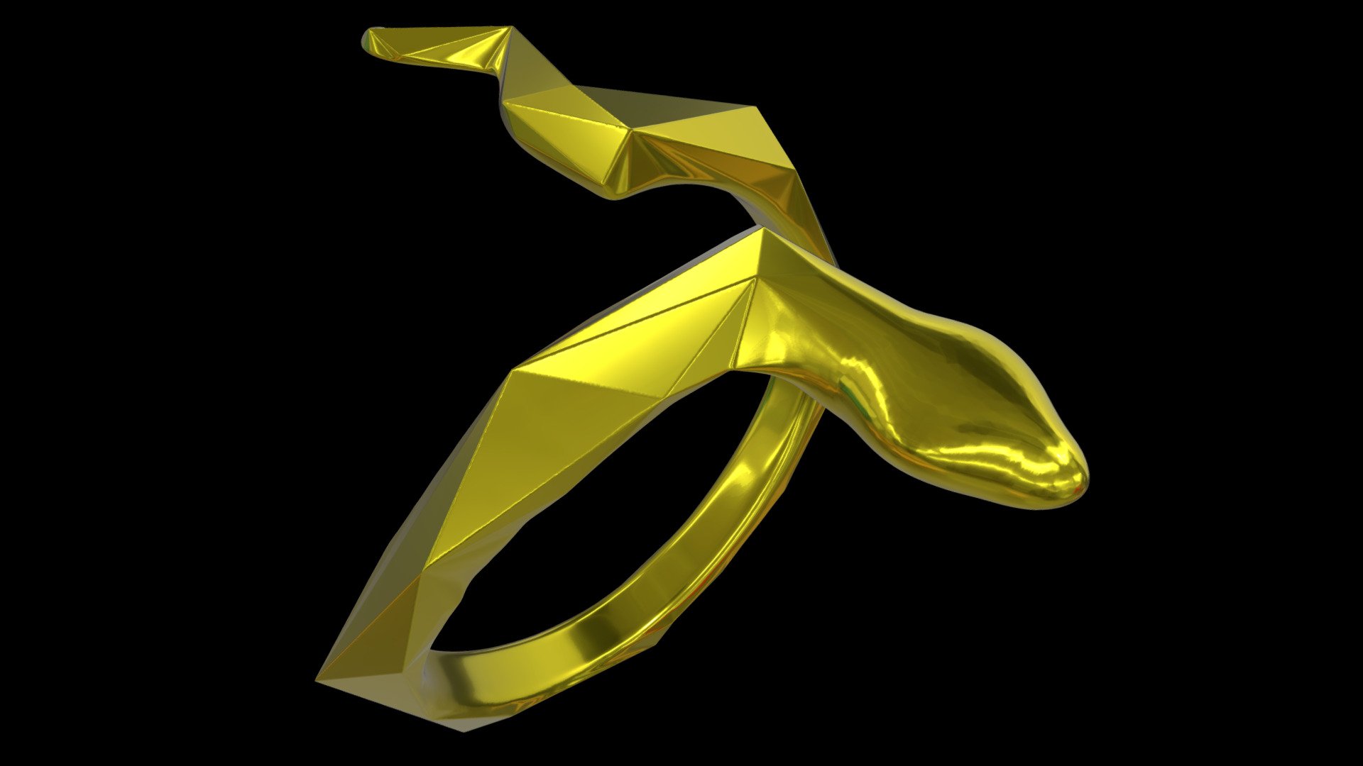 snake super low poly ring adjustable - Buy Royalty Free 3D model by ra ...