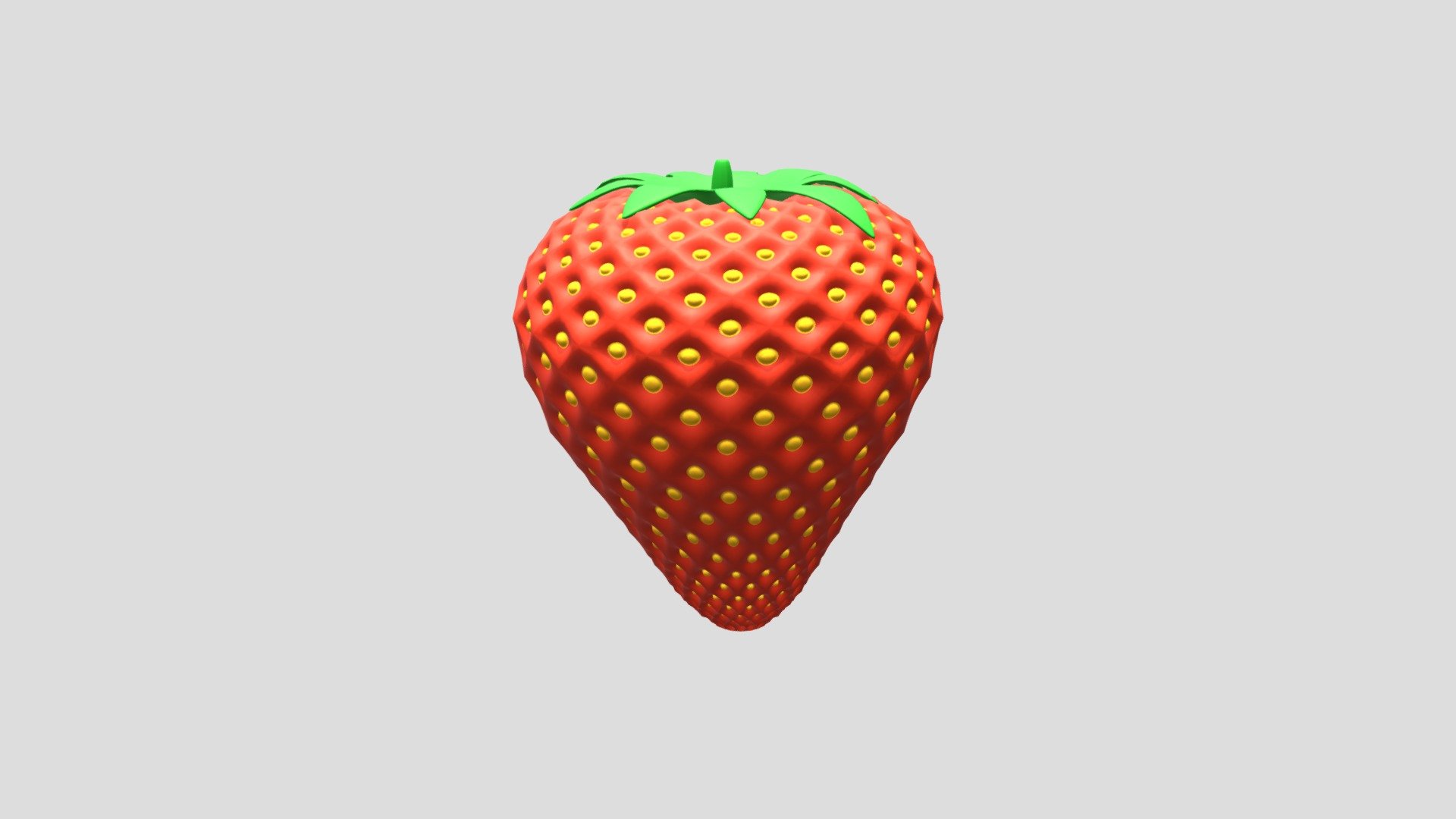 Strawberry - 3D model by zmeyuka_gorgonovna [7bf1af5] - Sketchfab