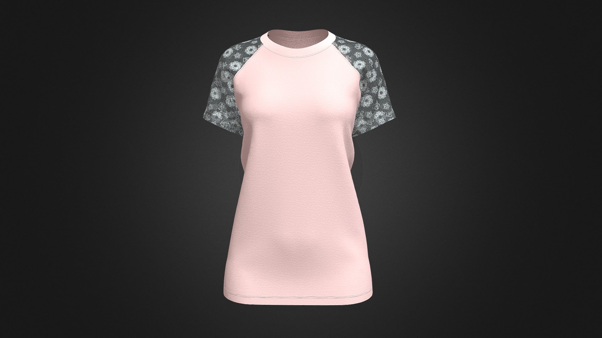 Ladies Raglan Tops - Buy Royalty Free 3D model by Clothing Axis ...