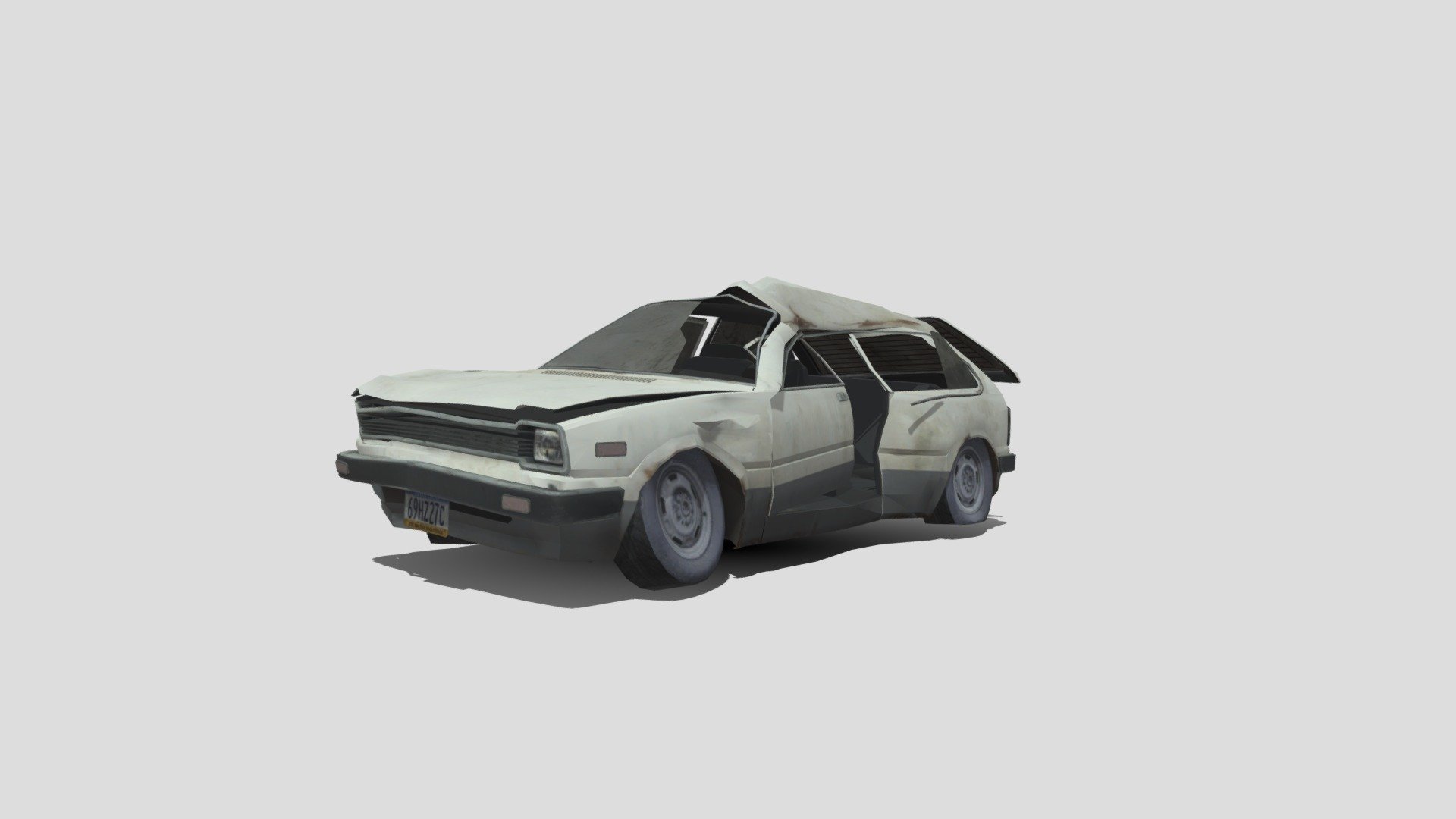 Cara Hatchback Wrecked - Download Free 3D model by zairiq zairiq ...
