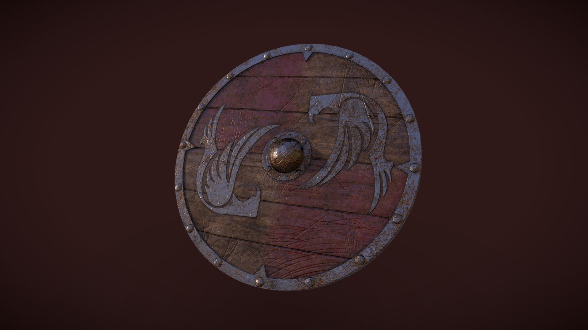Shield Viking - 3D model by Ckantain [7bf5440] - Sketchfab