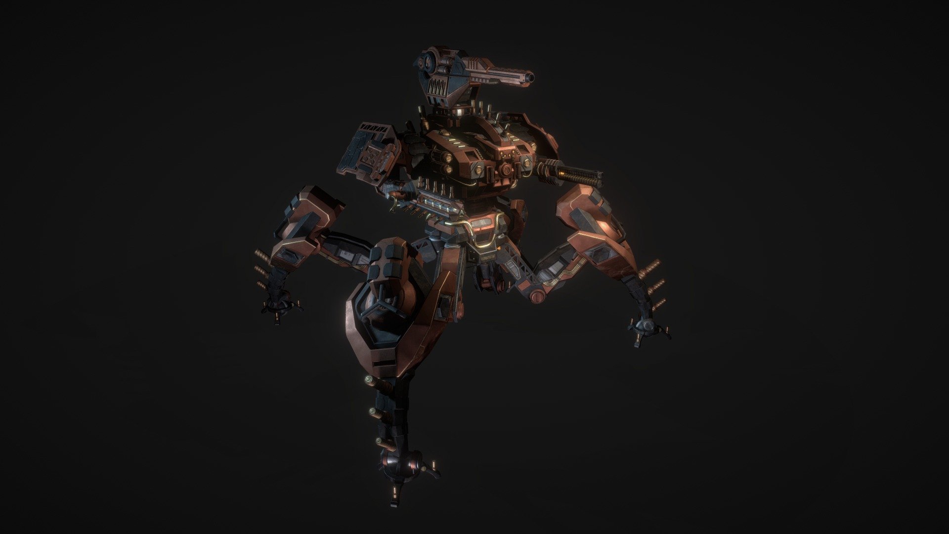 Mech Robot 1 - 3D model by Enigma Arts (@EnigmaArts) [7bf88ad] - Sketchfab