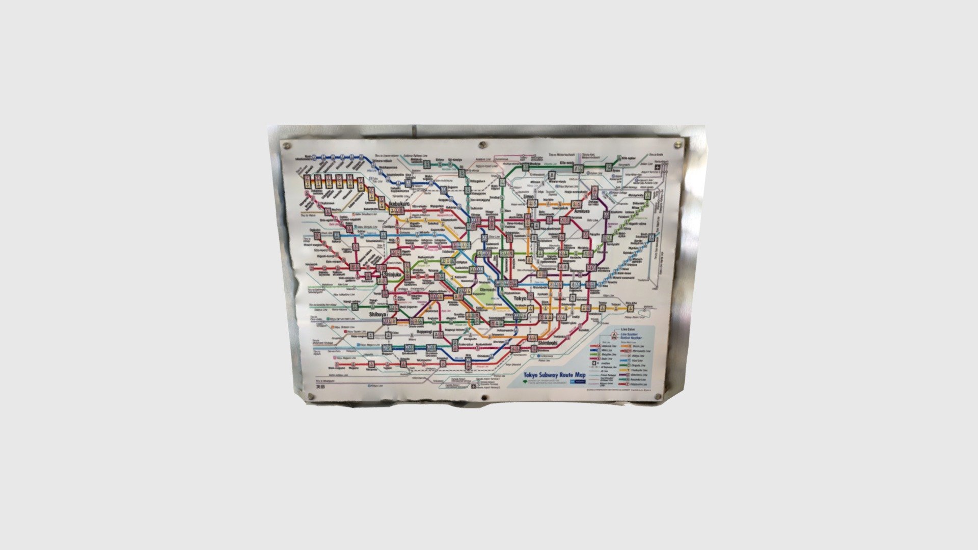 Tokyo metro map - Download Free 3D model by mediastockmasters [7bf8d21 ...