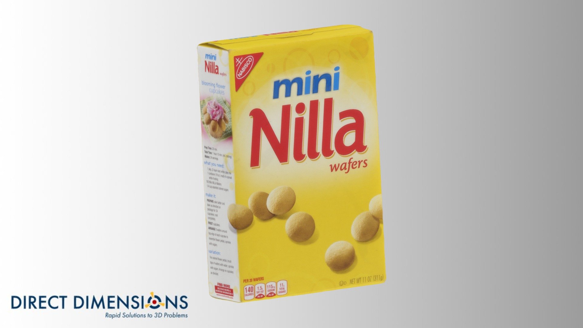 mini Nilla Wafers box - 3D model by Direct Dimensions (@dirdim ...