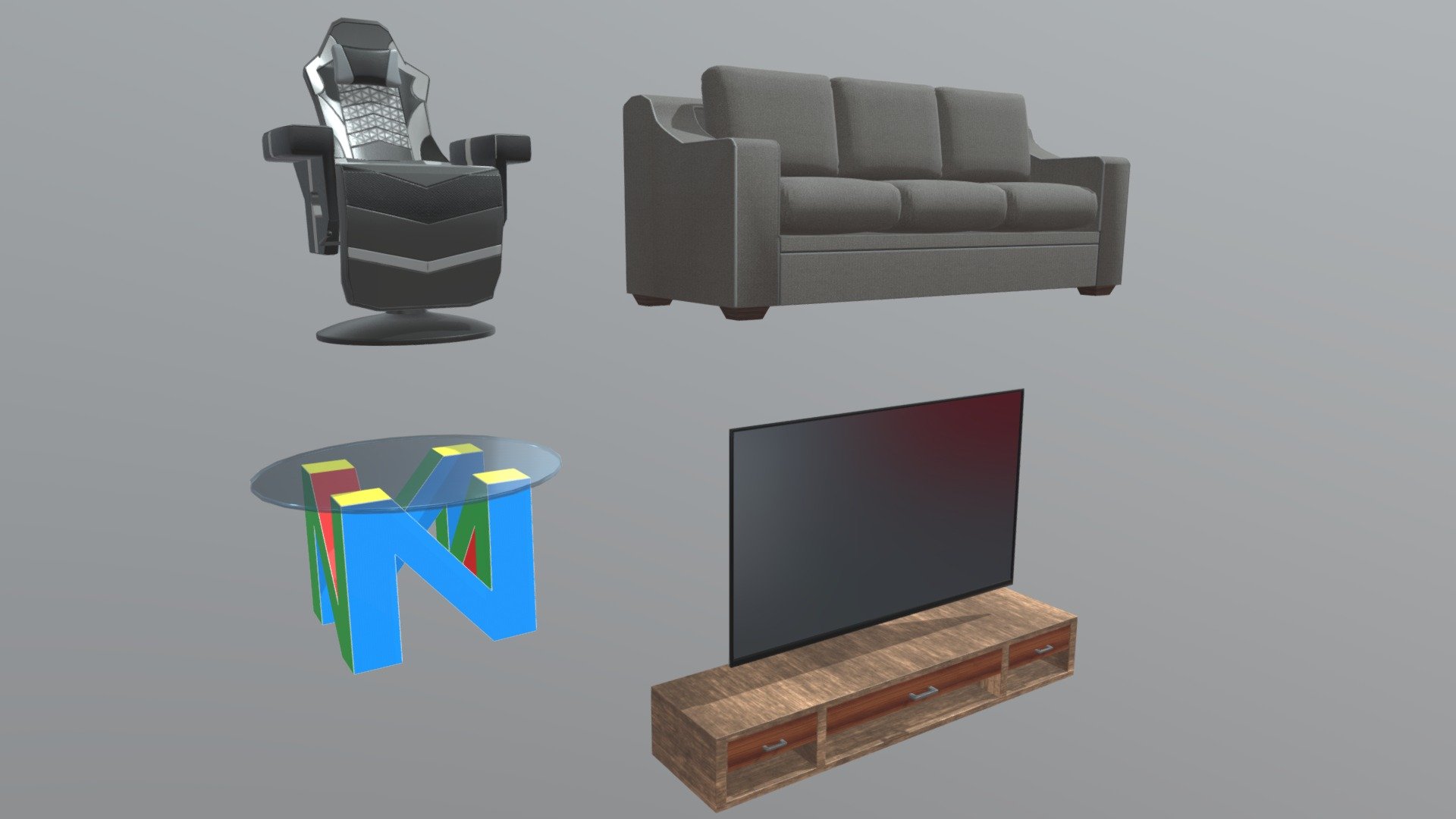 Gaming Man Cave Asset Pack - 3D model by E.Terpstra [7bfd5e4] - Sketchfab