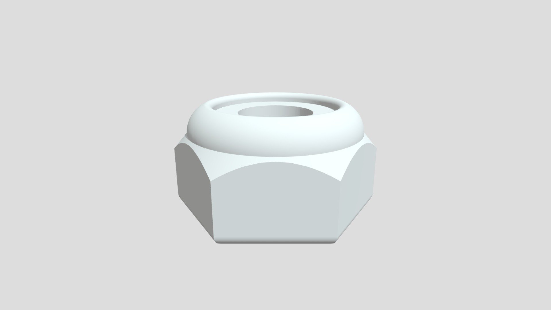 #8-32 Nylock Nut (275-1027) - Download Free 3D model by ...