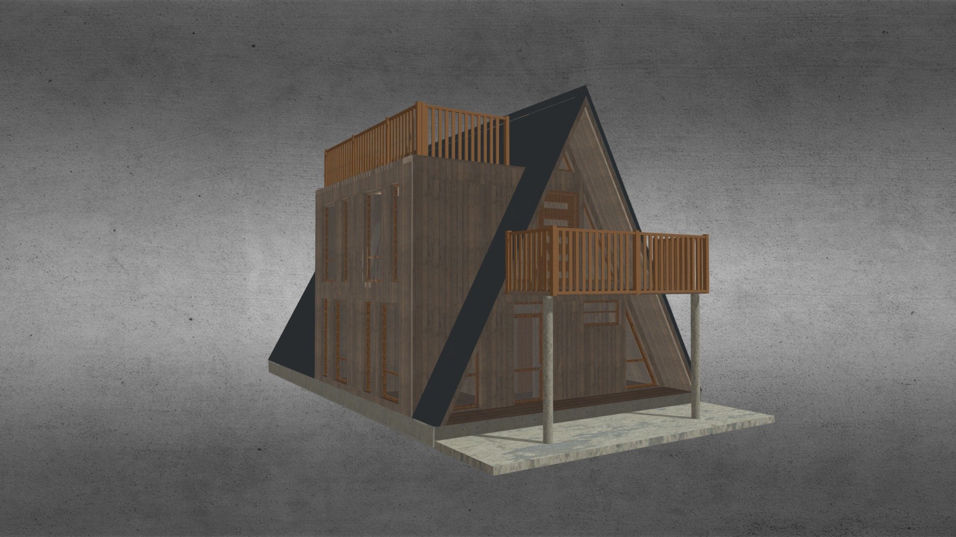 A Frame House - Buy Royalty Free 3D model by imanboer [7c00349 ...