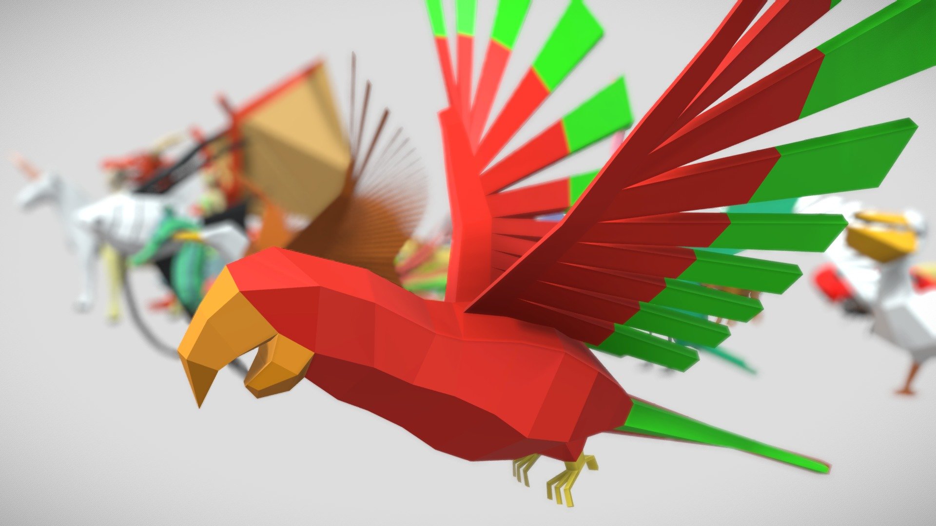 Lowpoly Animals Pack - Buy Royalty Free 3D model by Jajji3D (@Nuriddin ...