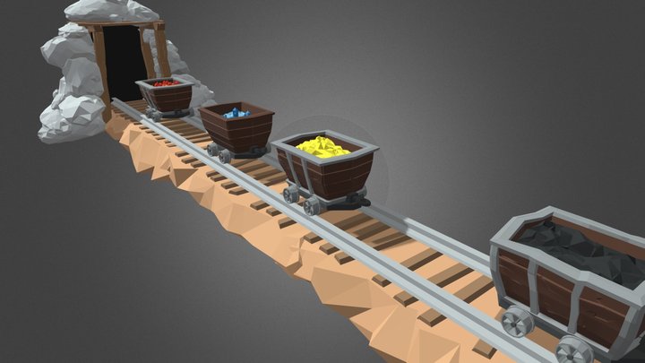 Mining-car 3D models - Sketchfab