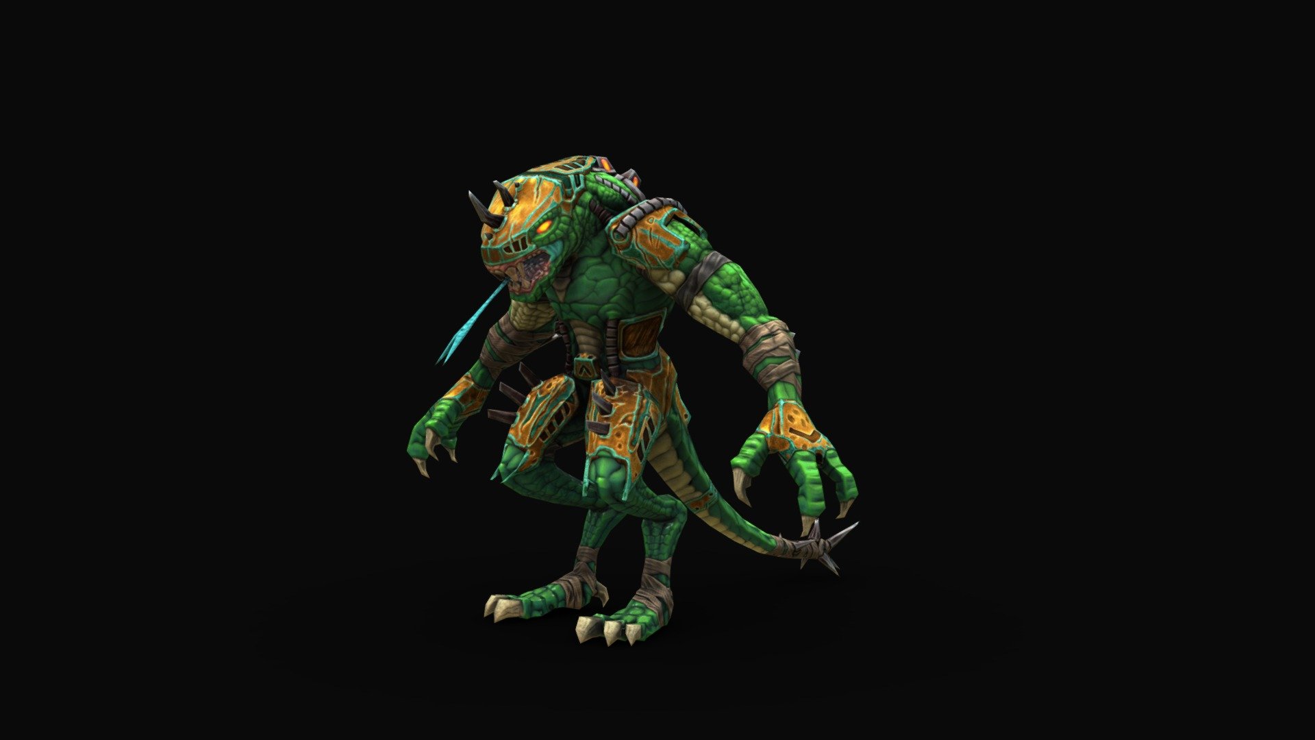 lizzard_Melee_01 - 3D model by CC (@ccsf) [7c03e35] - Sketchfab