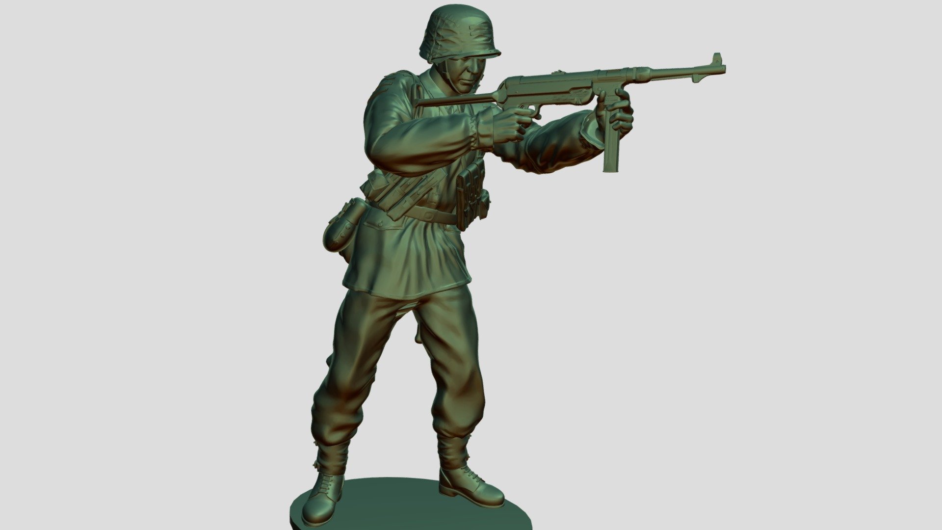 German SS Soldier MP40 - Download Free 3D model by stratevst [7c062e6 ...