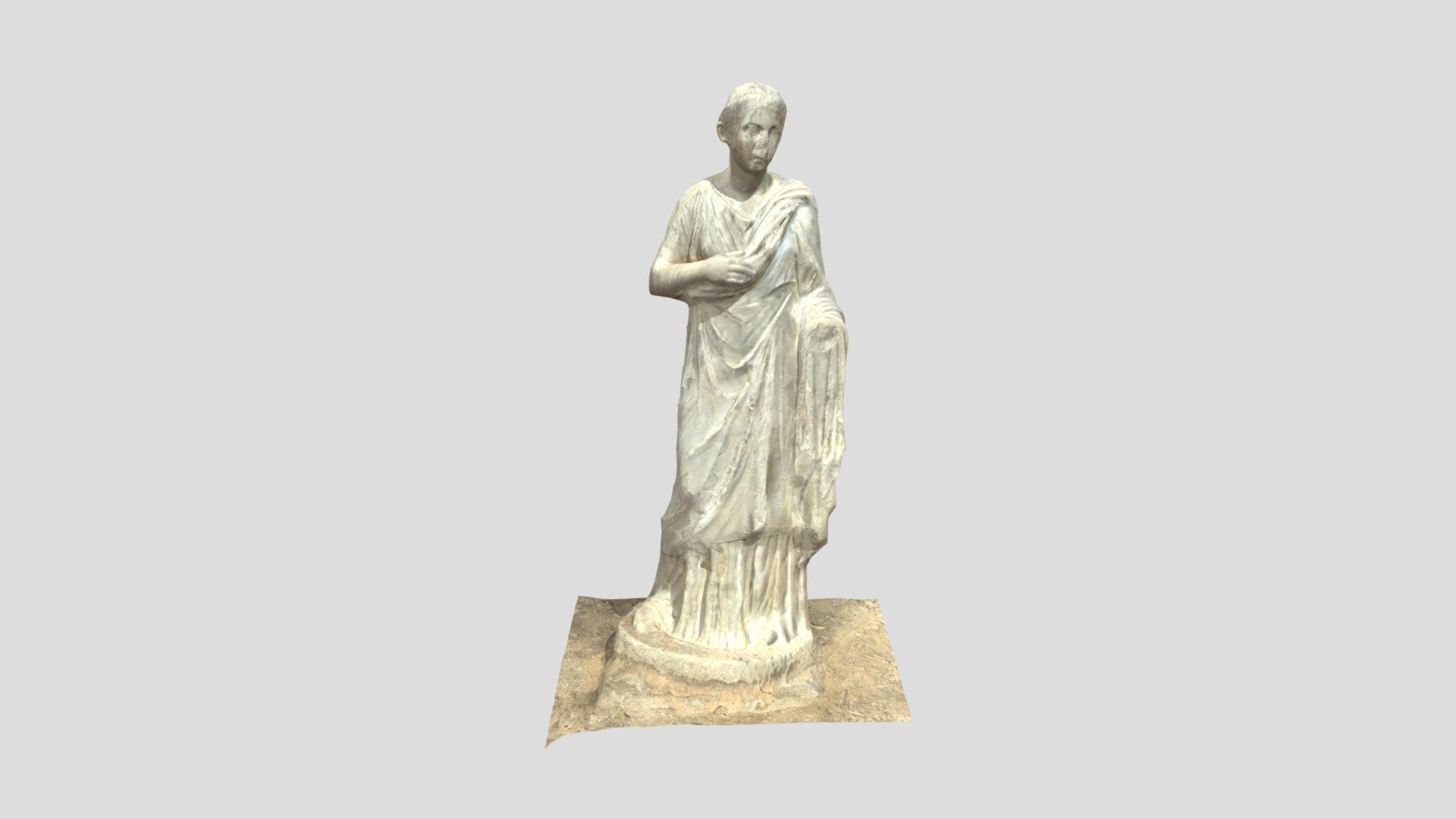 Draped-statue-byrsa-hill-carthage - 3D model by Tanit XR [7c07cf6 ...