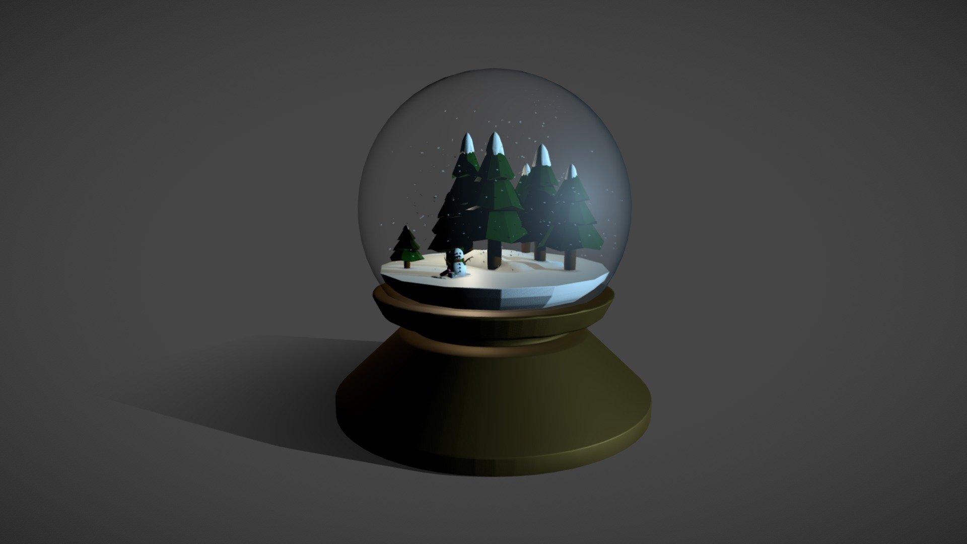 Snow Globe (Speed Modelling) - 3D model by Bec (@rebecca.kerr) [7c09241 ...