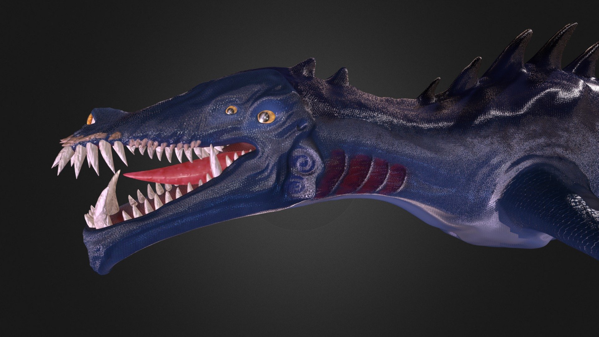 Whale monster - 3D model by cafnir [7c0a2c1] - Sketchfab
