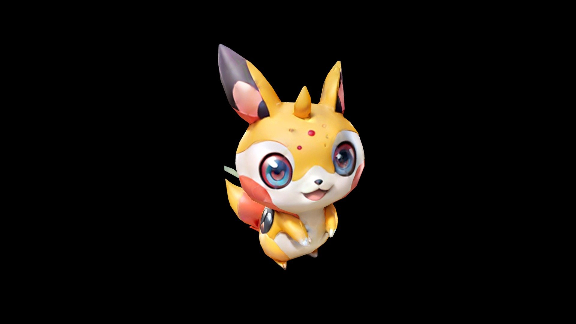 "Happy Fawn Toy A Cartoon Mammal Ear in a Pink G - Download Free 3D ...