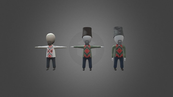 Stickman 3D models - Sketchfab