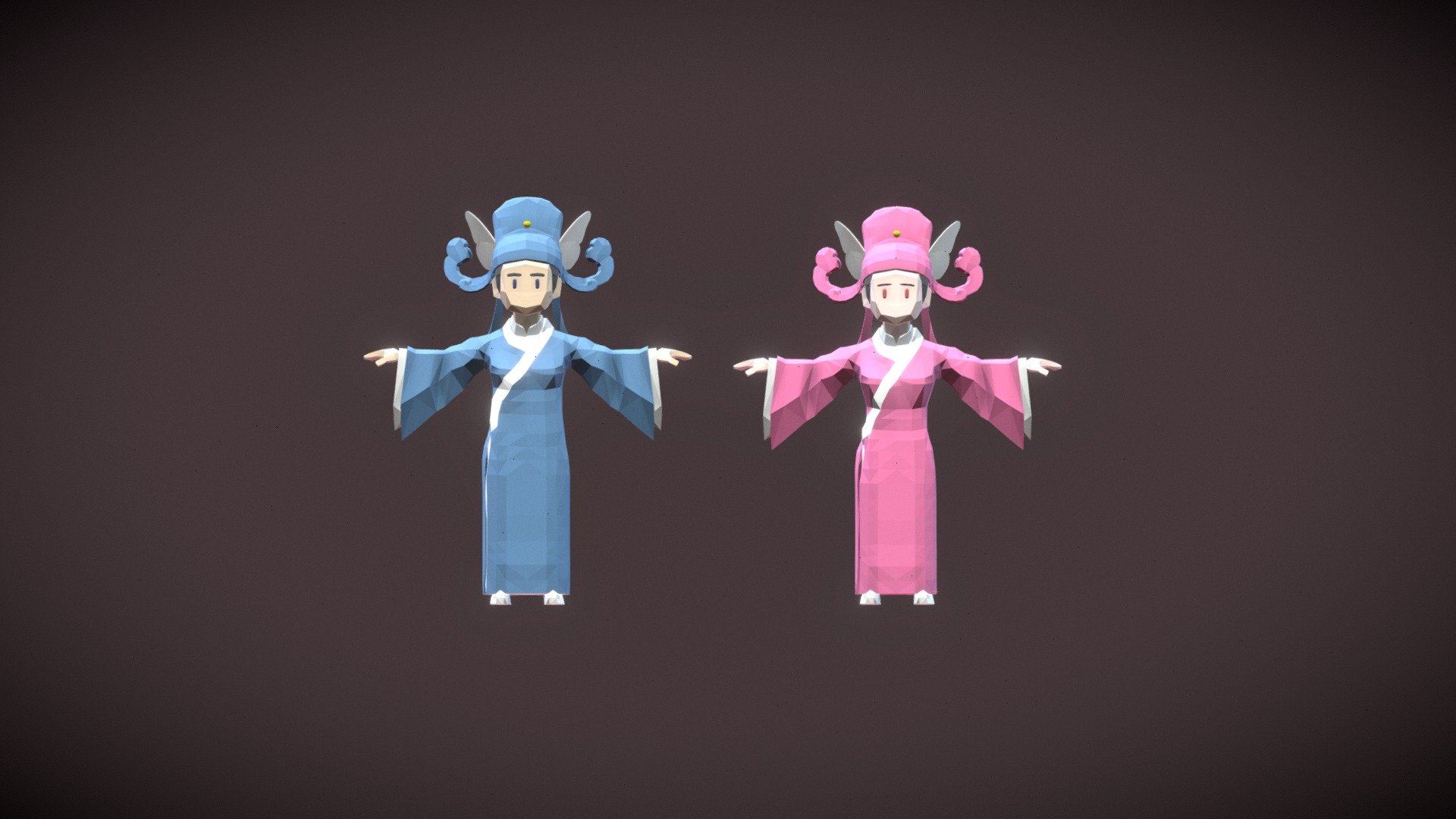 Low poly Characters - 3D model by Pattie (@Pattie0910) [7c1012b ...