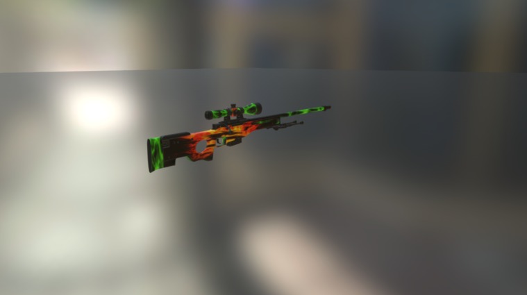Awp Burning Green Lightning F.527 - Download Free 3D model by Furkan527 ...