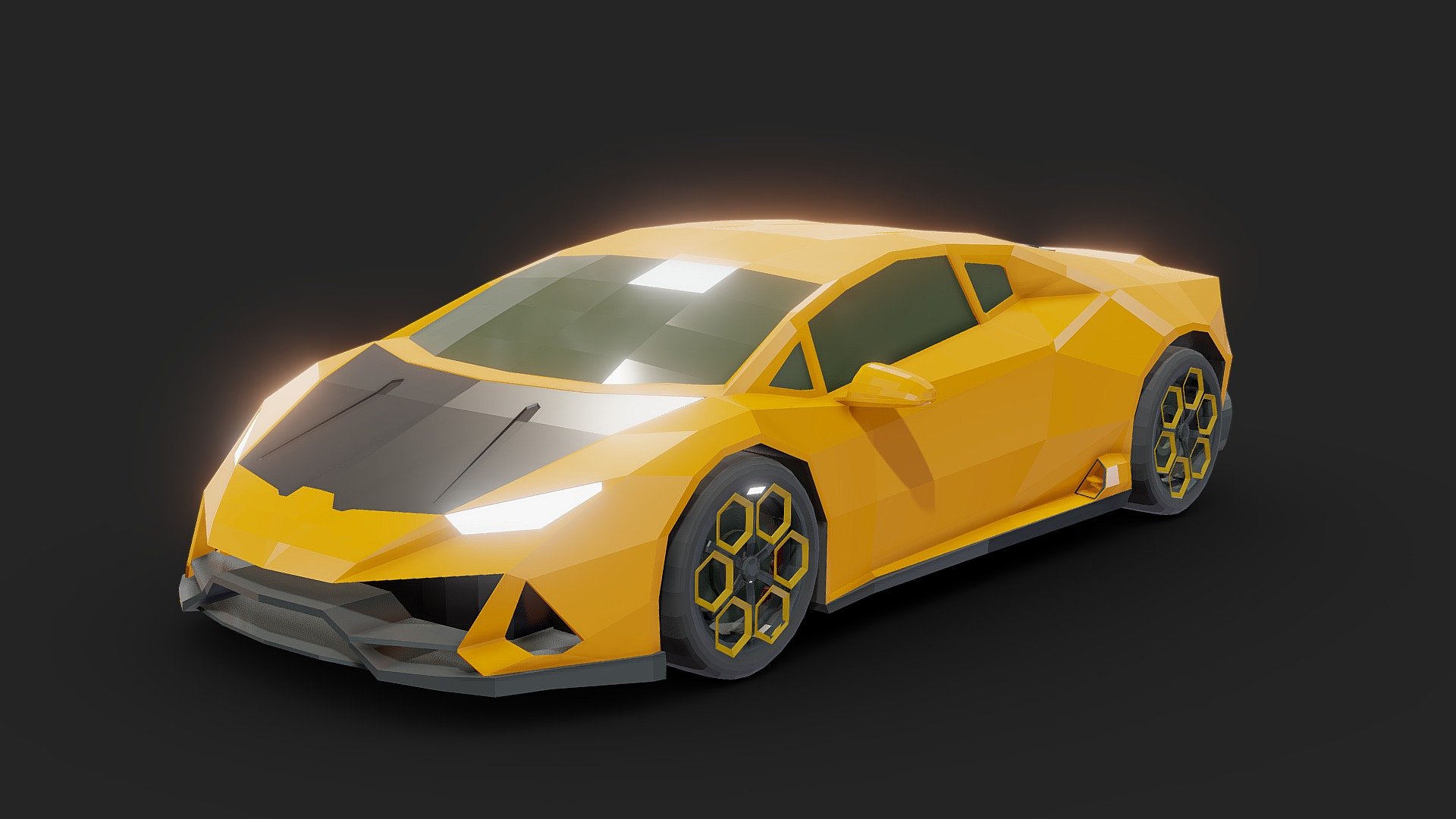 Lamborghini huracan Lowpoly - Buy Royalty Free 3D model by Kasit Studio ...