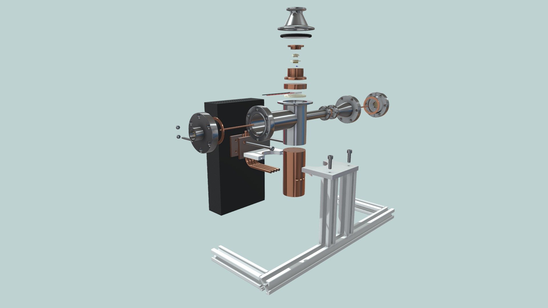 Peltier Controlled Vacuum System - Exploded View - 3D model by stuple ...