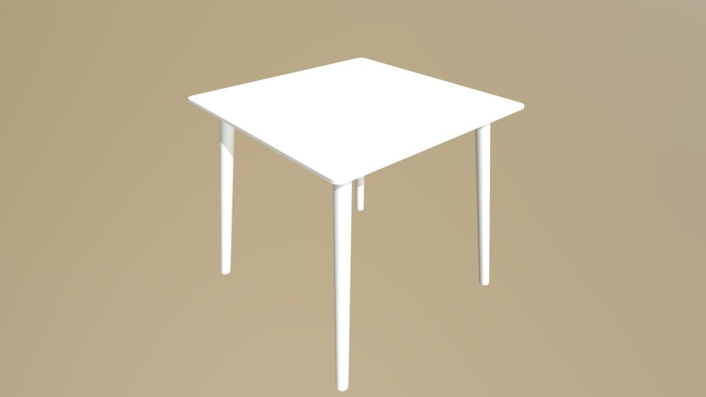 Square Dining Table - Download Free 3D model by allenbranch [7c141c7 ...