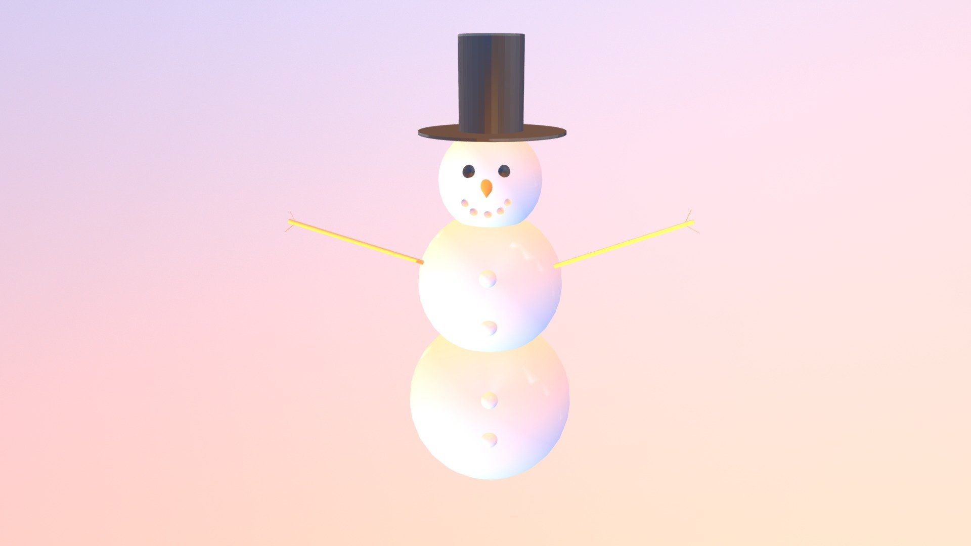 3D snow man - Download Free 3D model by salemx [7c1616c] - Sketchfab