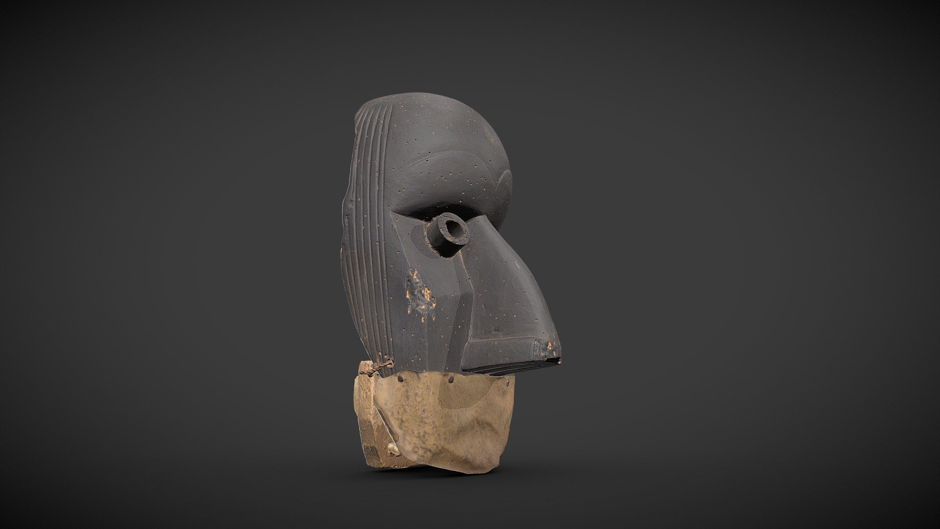 Masque guerzé ou Niamou mâle - Download Free 3D model by Alienor.org, Conseil des musées ...