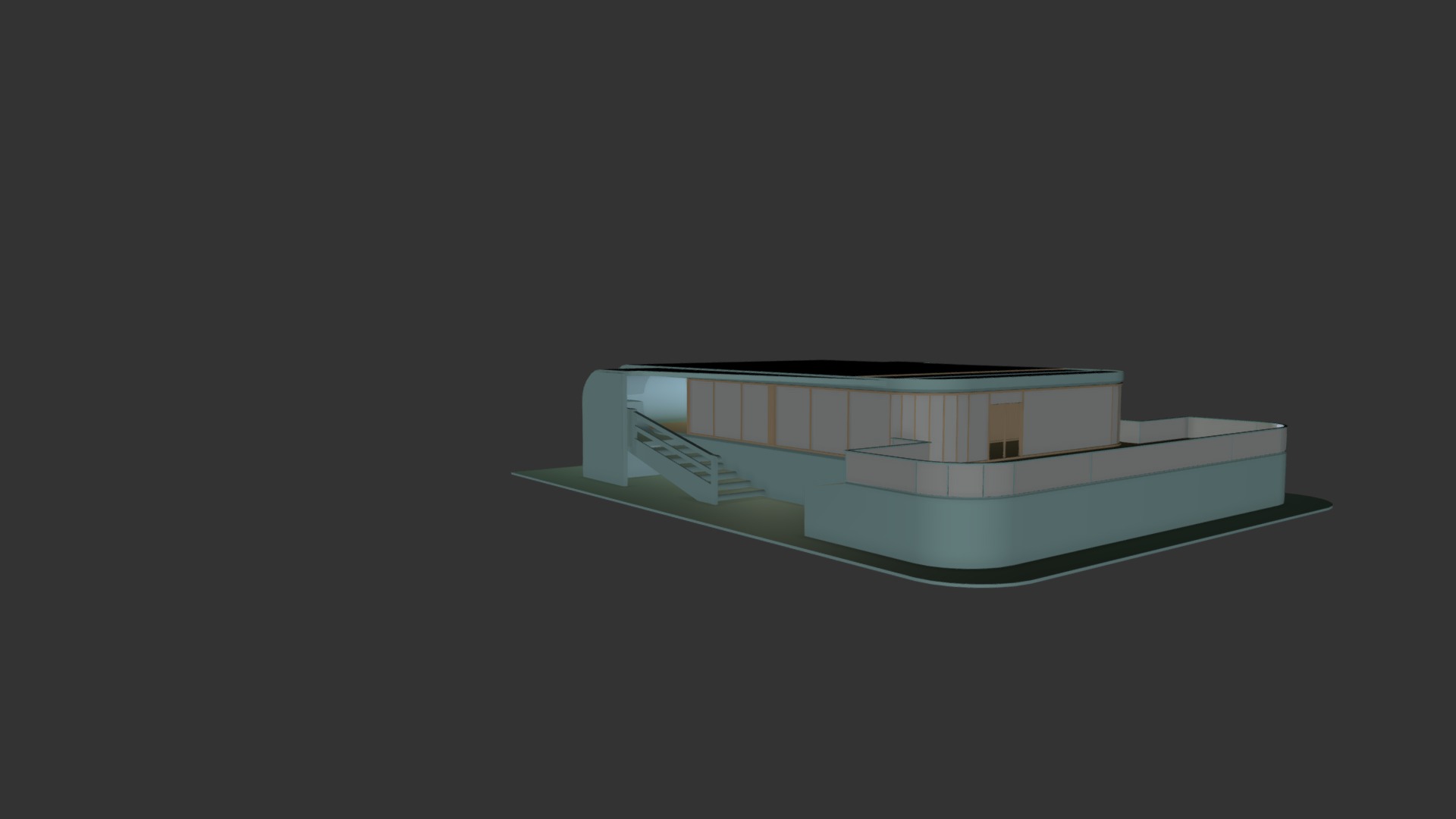 Futuristic House - 3D model by mercedesra [7c19cc9] - Sketchfab