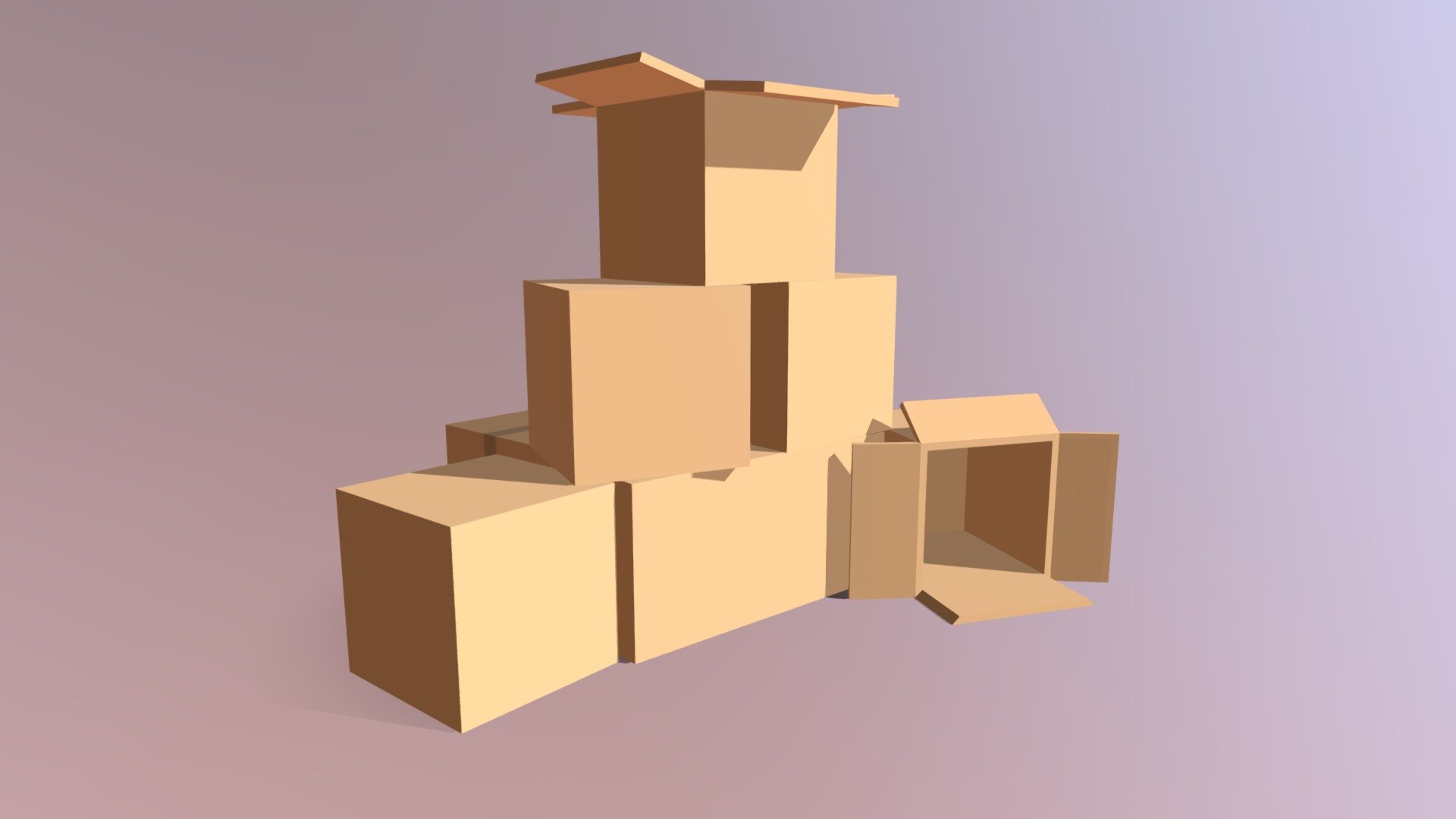 Moving Boxes - 3D model by zelmore402 [7c1a805] - Sketchfab