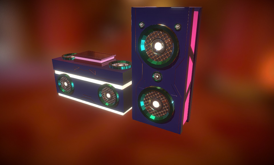 Mini DJ Station - 3D model by kiamteck (@kiamteck_97) [7c1a9f4] - Sketchfab