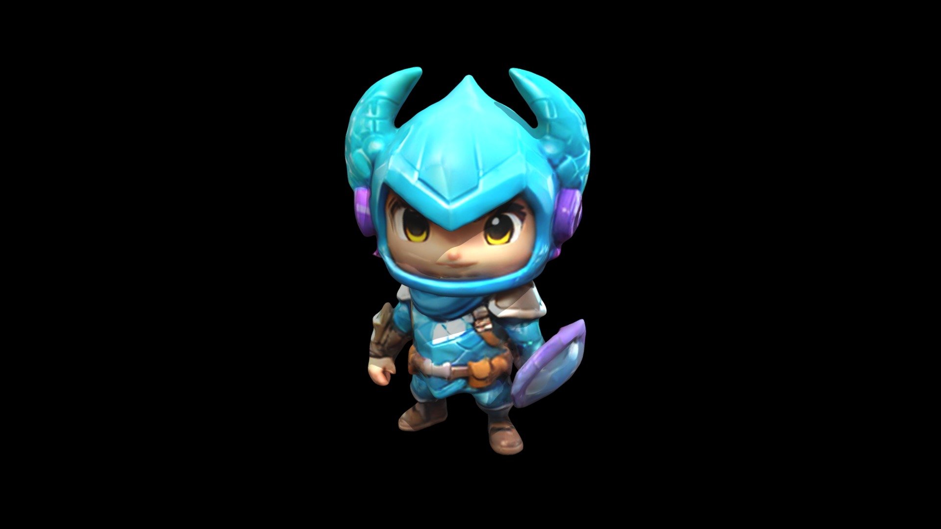 Game character Blue Knight - Download Free 3D model by klrxyz [7c1b7f5 ...