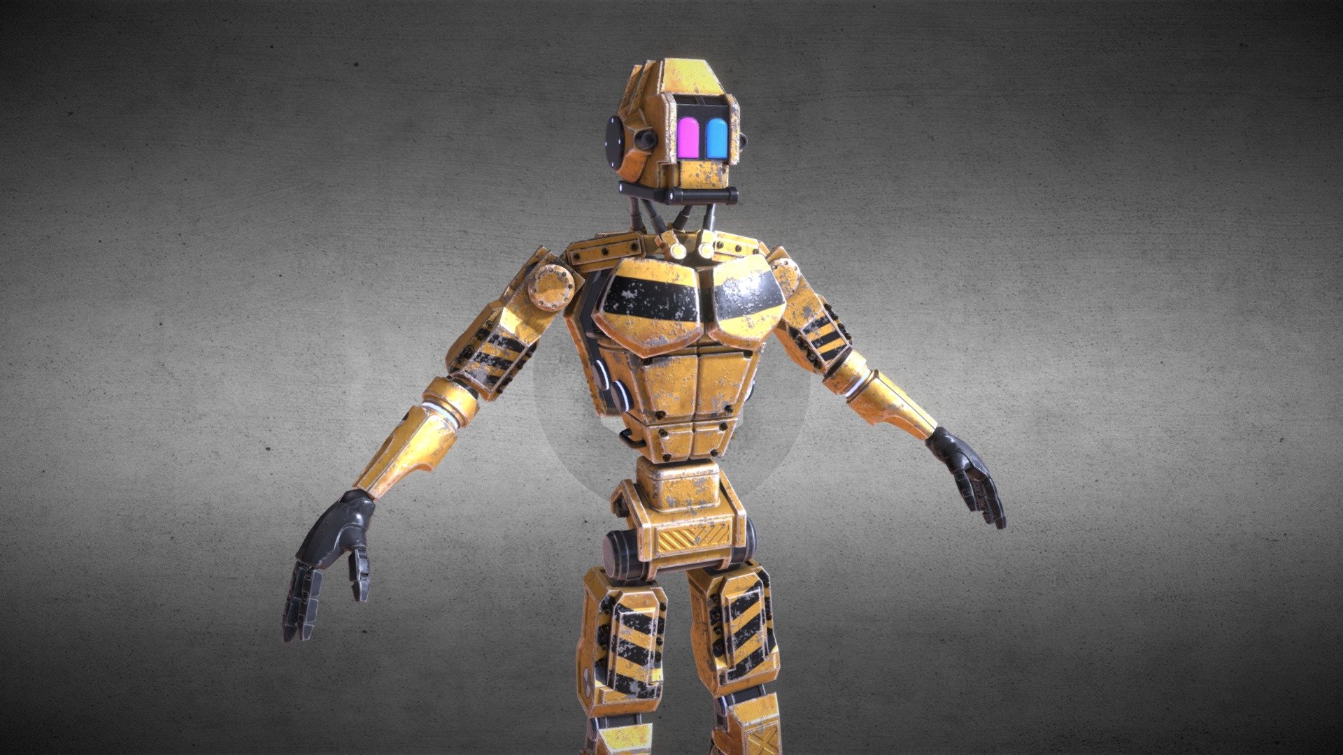 Worker Robot - Buy Royalty Free 3D model by Marcelo Barrio ...