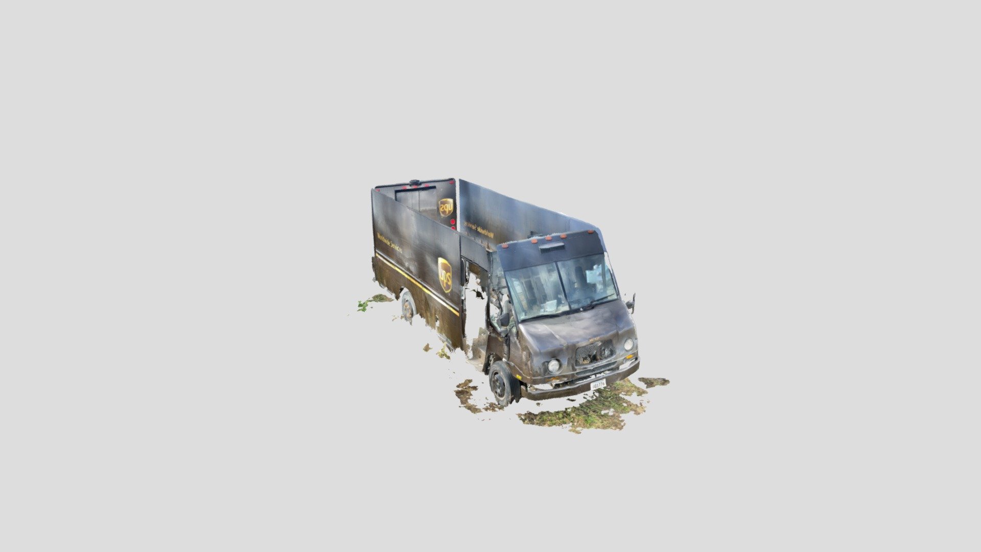 UPS Truck - Download Free 3D model by jeremywoods [7c1ddf8] - Sketchfab